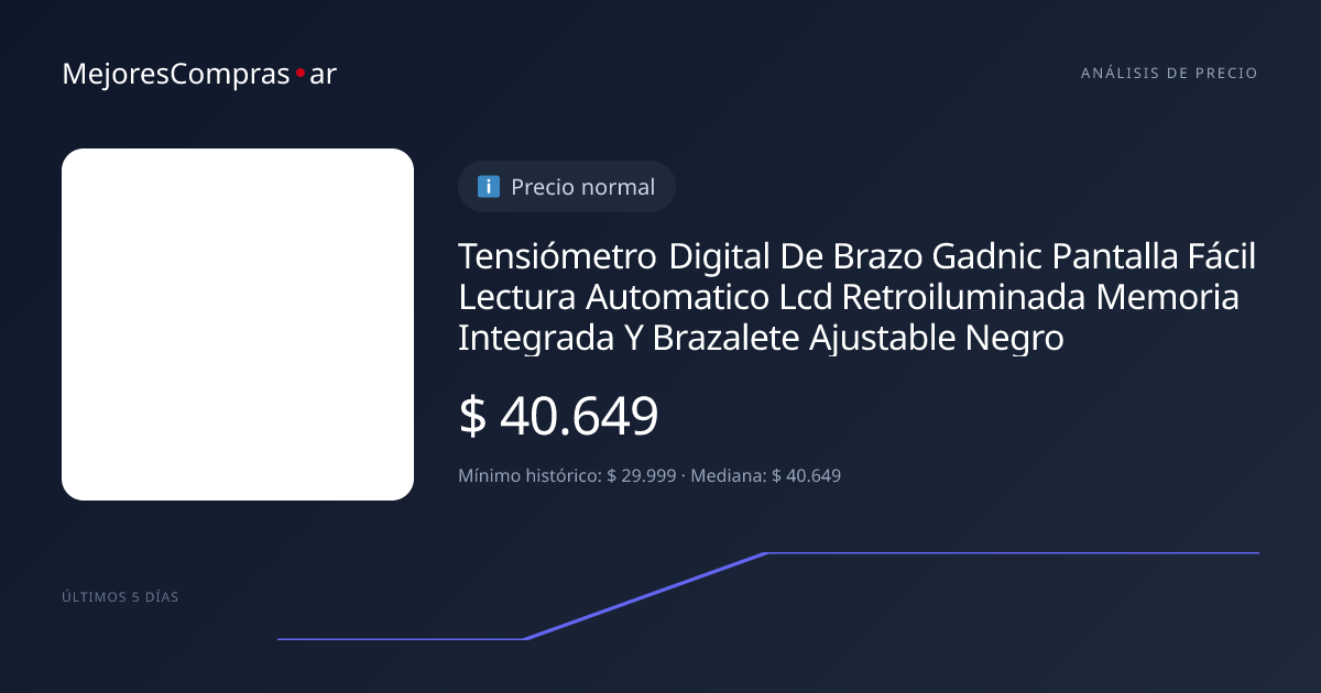 Tensiómetro Digital De Brazo Gadnic Pantalla Fácil Lectura Automatico ...